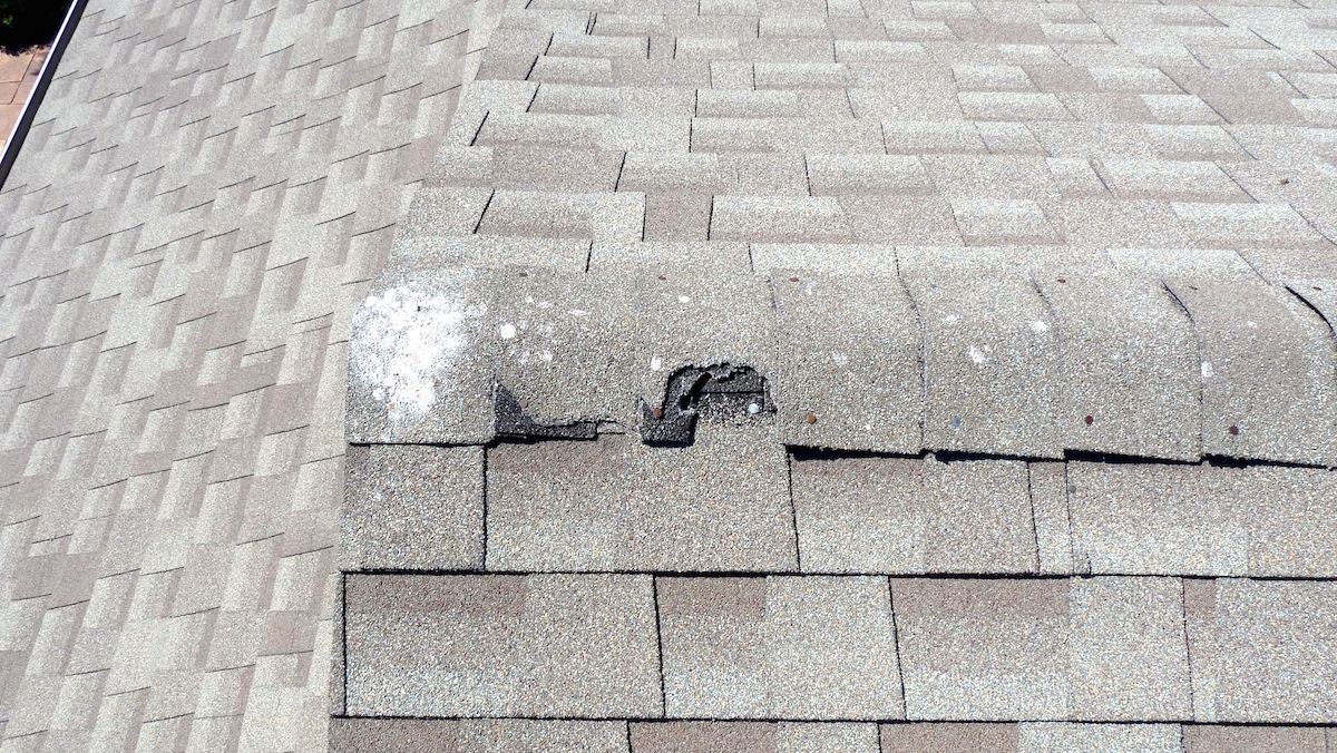 Asphalt Shingle Damage Diagnosis – InterNACHI Inspection Narrative Library