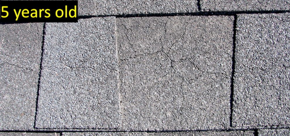 Shingle Cracking/Splitting – InterNACHI Inspection Narrative Library