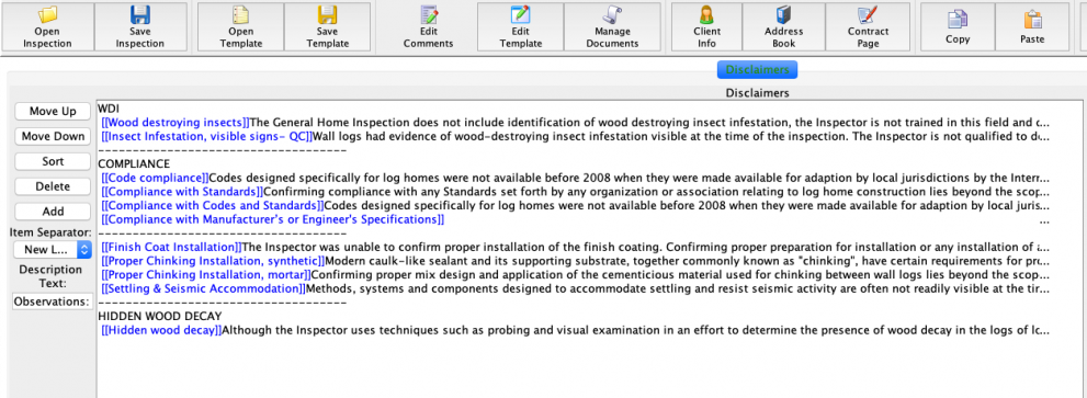HIP Log Home Template – InterNACHI Inspection Narrative Library