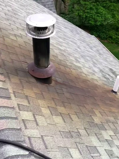 Stains Below Roof Vents – InterNACHI Inspection Narrative Library