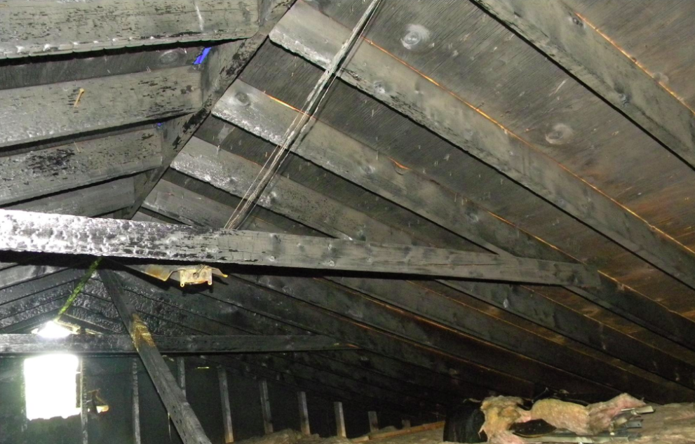 Post-fire Assessment of Framing – InterNACHI Inspection Narrative Library