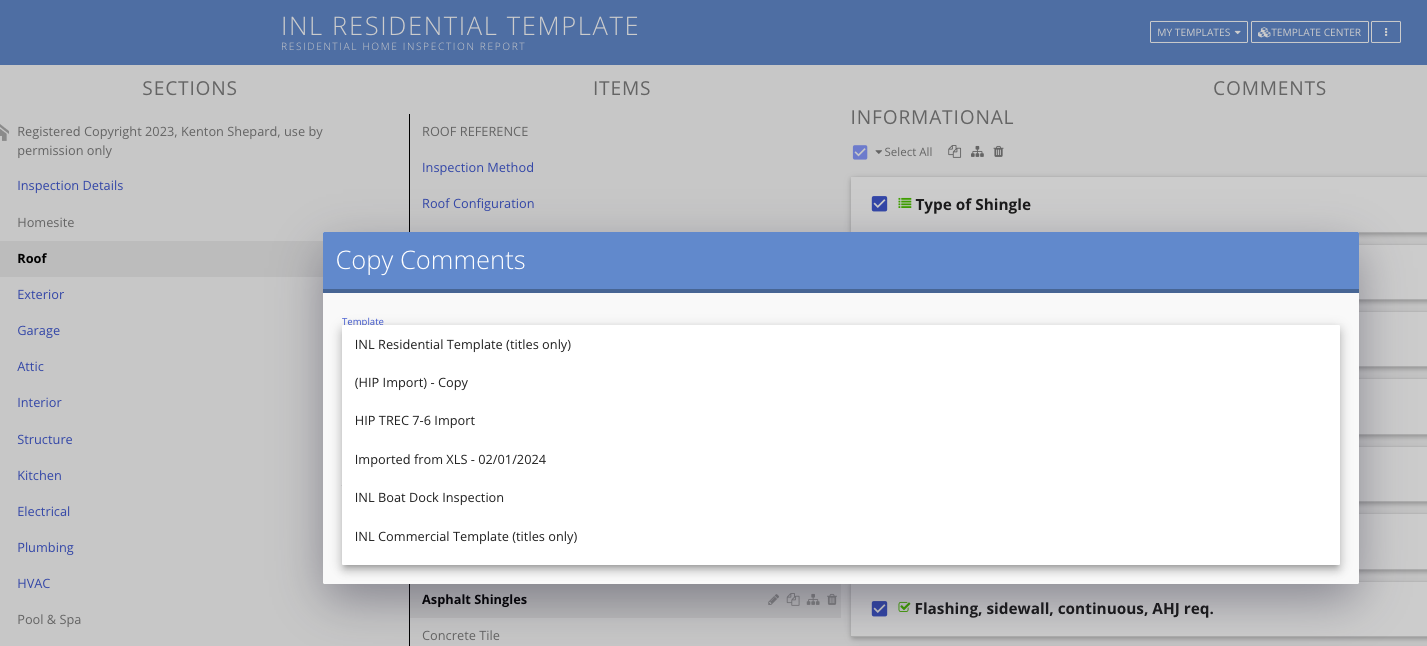 Spectora User Tips – InterNACHI Inspection Narrative Library